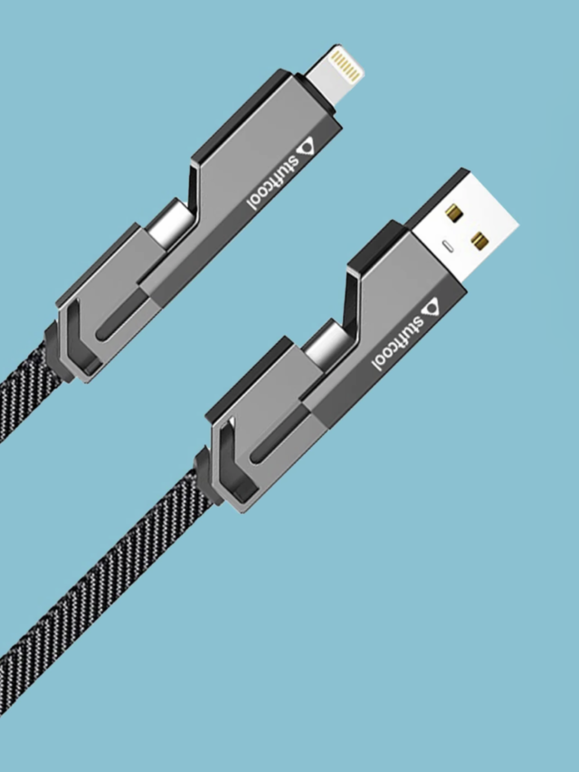 Stuffcool Launched Quad Pro 4-in-1 Braided Cable